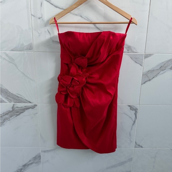 Cache | Dresses | Stunning Cach Red Holiday Party Mini Dress Sexy ...